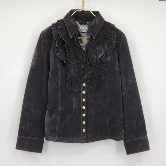 berek | Jackets & Coats | Vintage Berek Black Suede Leather Jacket ...